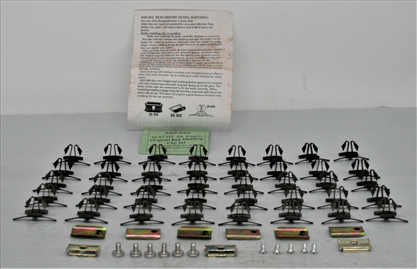 1955-57 Chevy Original Belt Molding Clip Set