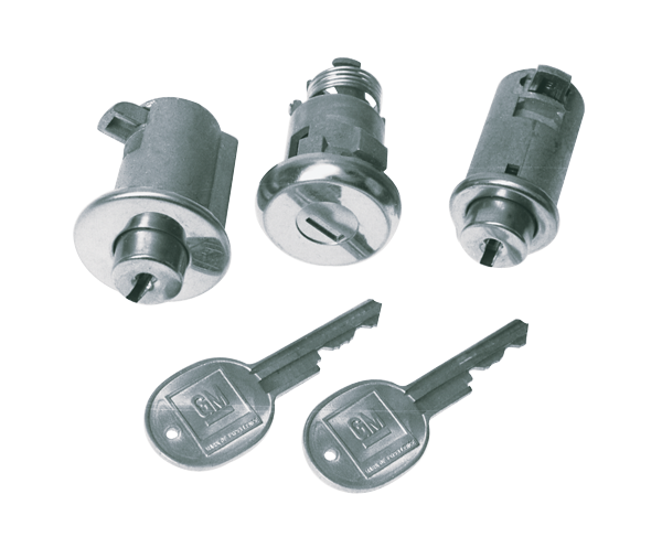 1964-72 GTO Trunk Glovebox Console Lock Set
