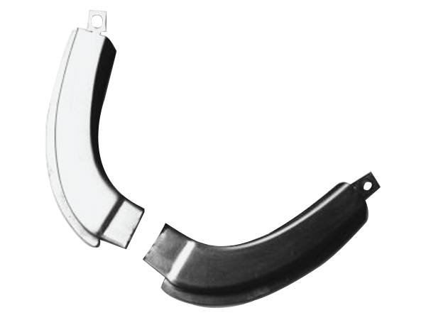 1955-57 Chevy Rear Quarter Panel-Rear Bumper Filler Bra...