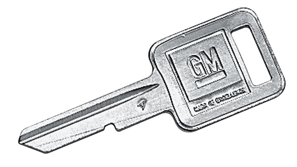1964-72 GTO Late A Code Square Ignition/Door Key Blank 1...