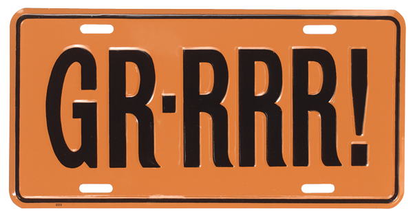 1967-81 Firebird Gr Rrr License Plate