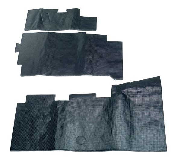 GM R53299B 3 Pieces Of Jute Underdash Insulation1964-72 C...