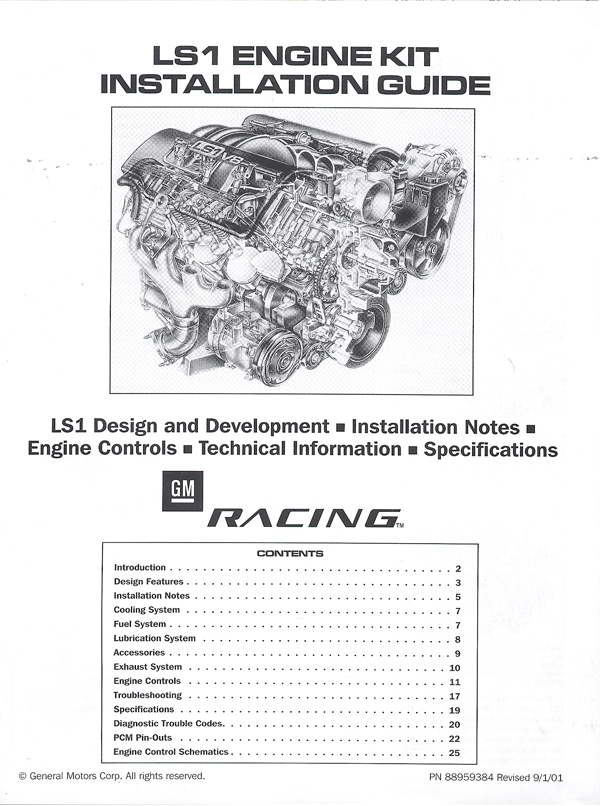 GM 88959384 Ls1 Engine Kit 1967-81 Camaro