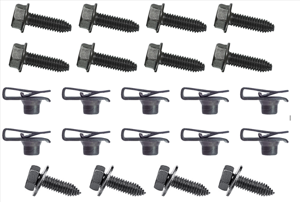 1974-1977 Camaro Front Valance Hardware Kit. 22 Piece Kit