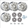 17 X 8 Cast Aluminum Mopar Rallye Wheel Kit