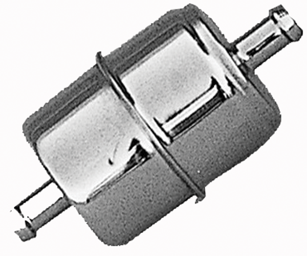 Trans Dapt 9177 Disposable Chrome Fuel Filter 1964-72 Cut...