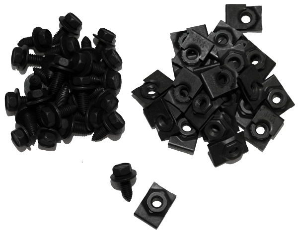 1964-72 Chevelle Monte Carlo El Camino Inner Fender Bolts U Nuts 1968 ...