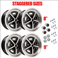 1964-72 Cutlass 442 Year One Cast Magnum Staggered Wheel...