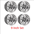 YEARONE Rally II Wheels Set of 4 17x 9 Gunmetal Gray