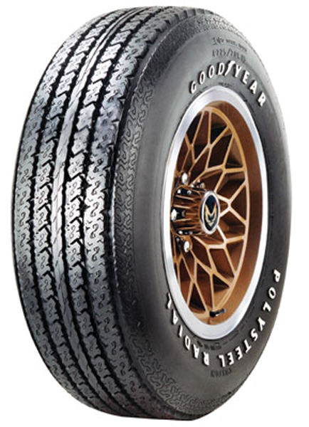 1967-81 Firebird Goodyear Polysteel 225/70 15 Raised White Letter Tire