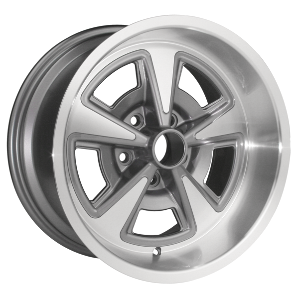 17 X 9 Cast Aluminum Rally Ii Wheel 5 Backspacing Gunmetal Gray Powder ...