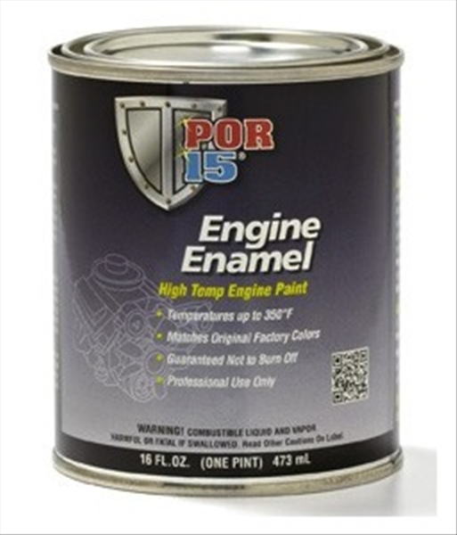 POR-15 engine enamel pint, Aluminum.