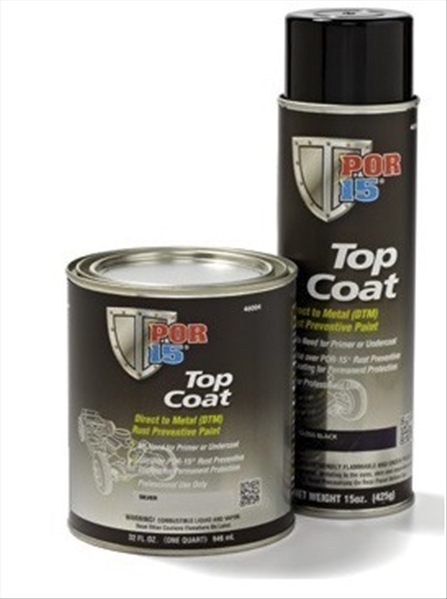 POR-15 Top Coat gallon, primer gray.