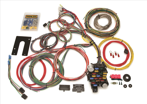 Painless 10201 18 circuit universal wiring harness GM key...