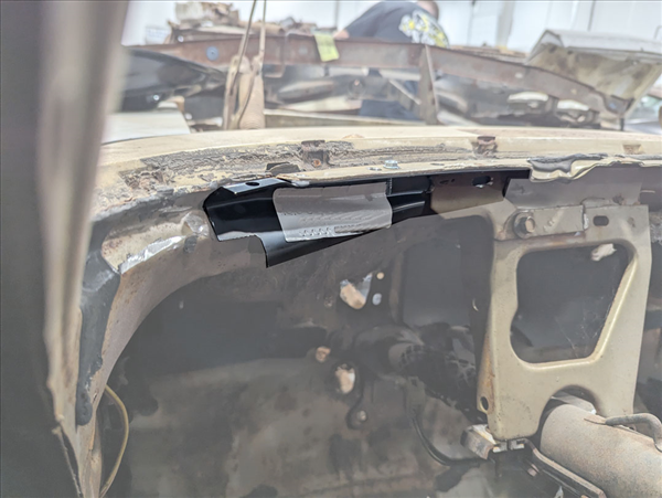 1968-1970 B-Body Drivers Side Lower Windshield A-Pillar Post