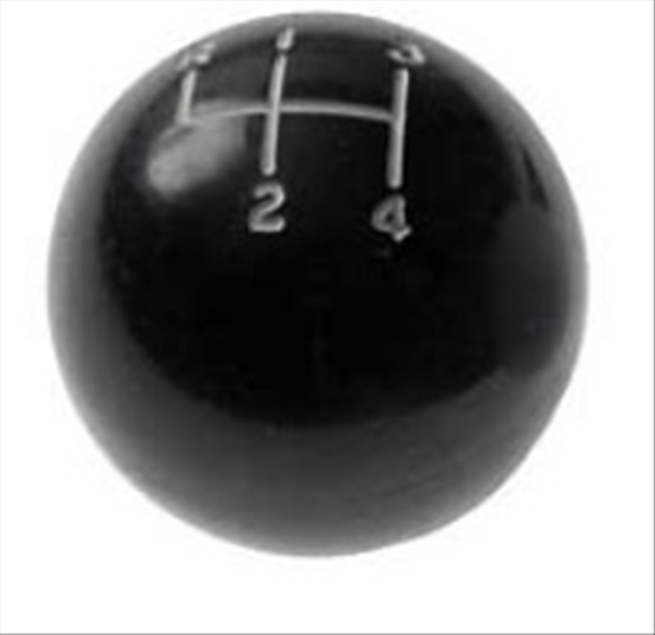 White shift ball with 3/8 fine threads for 1967-1969 4-sp...