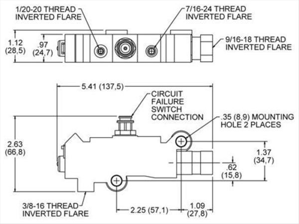 1958-72 Impala Combination Valve 1958 1972 Power Brakes