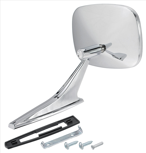 1969-1972 Nova exterior chrome mirror with rib design pos...