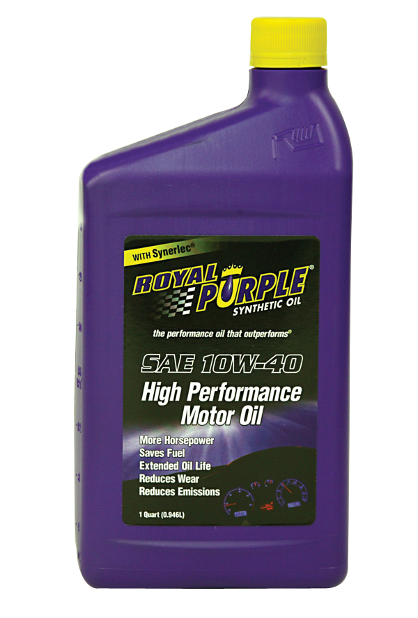 Royal Purple 10W40 synthetic motor oil quart