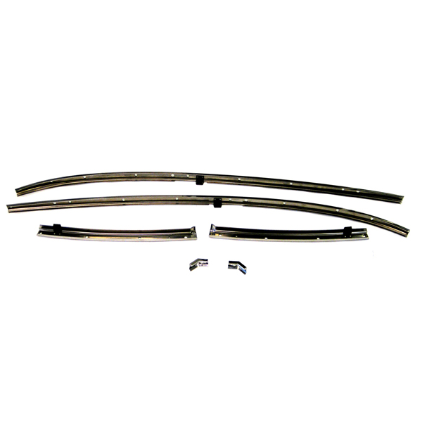 RR03-69P 1969 Chevelle Roof Rail Weatherstrip Channel Set.