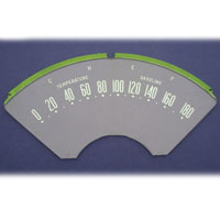 1955-57 Chevy Speedometer Face In Kph 1955 1956 Chevrole...