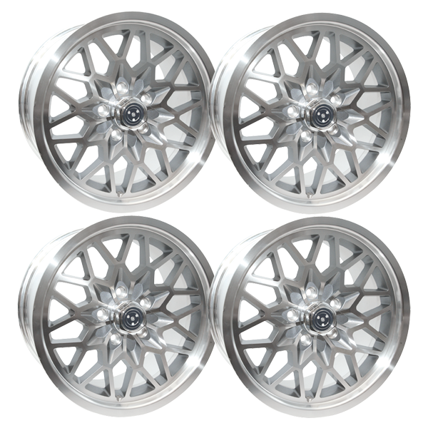 17 X 9 Cast Aluminum Snowflake Wheel Set
