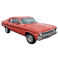 1962-74 Nova 1971 1972 Rally Nova Black Stripe Kit