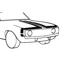 1967-81 Camaro Black Accent Striping (Rpo Dx1) Stripe Ste...