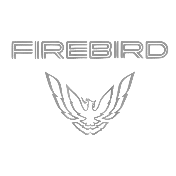 1982-02 Firebird End Panel Decal Block Lettering Outlin...