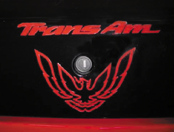 1982-02 Firebird Rear Panel Decal In Red 1994 1998 Trans...