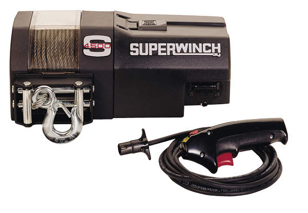 Superwinch S4500 12-volt DC winch with 16 hp motor