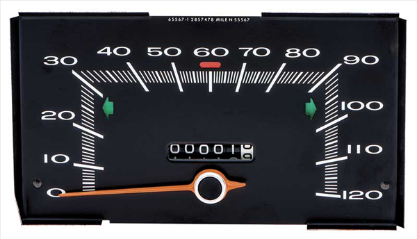 Reproduction 1968-1972 A-Body speedometer.
