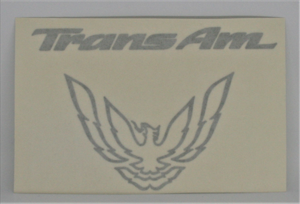 1982-02 Firebird Rear Panel Decal In Silver 1994 1998 Tr...