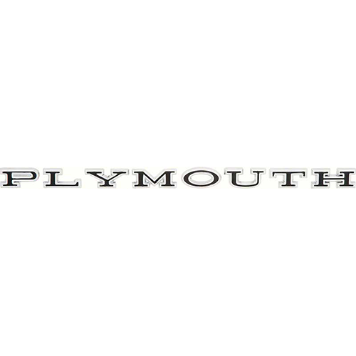 "Plymouth" Lettering