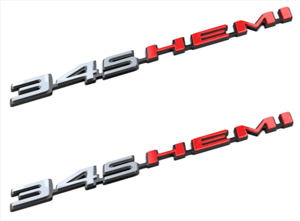2008- Present Challenger Charger Retro 345 HEMI Emblem for H