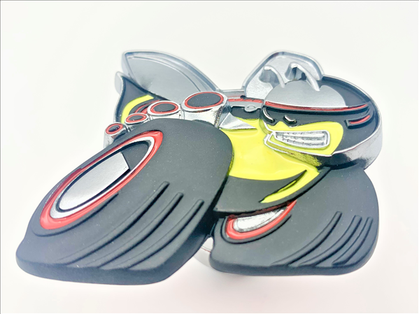 Scat Pack Fender Emblem, Drivers Side. Adhesive Backed.