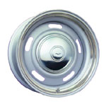 Wheel Vintiques 66-661204 16 X 6 Silver Chevy Rally Wheel...