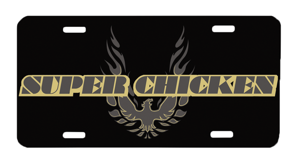 YearOne Super Chicken license plate.