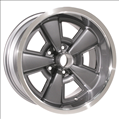 17 X 9 Cast Aluminum 5 Spoke Rally Wheel 5" Backspacing...