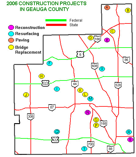 2006 Road & Bridge Improvements | Geauga County Engineer's Office