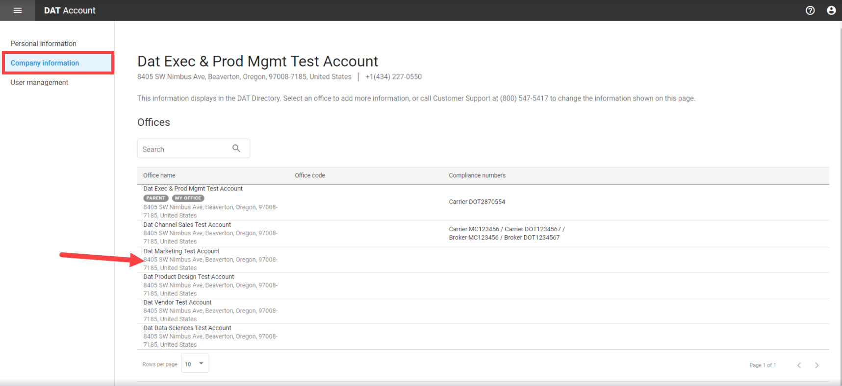 Accessing and making changes to your company information | Welcome to ...