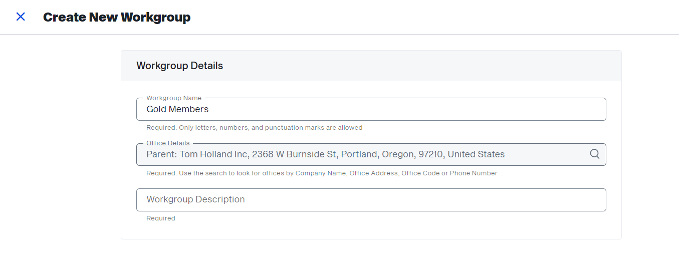 Create or manage workgroups | Welcome to DAT One Help Center