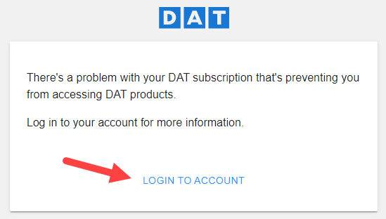 Reactivate / restart my DAT service or account | Welcome to DAT One ...