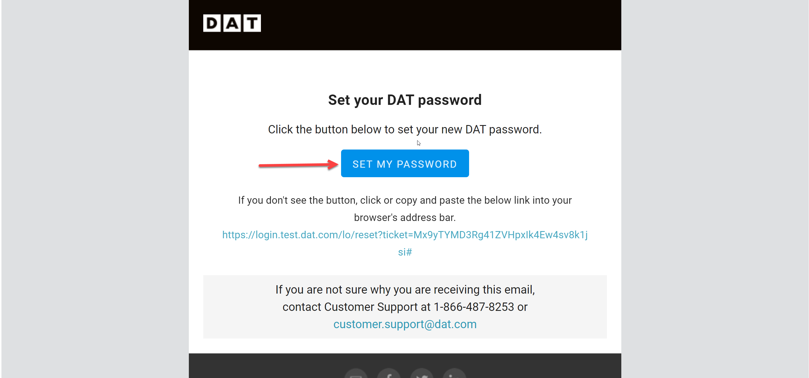 Send a password reset to a user | Welcome to DAT One Help Center