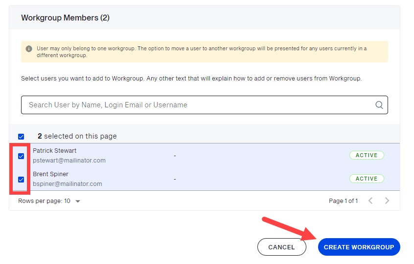 Create or manage workgroups | Welcome to DAT One Help Center