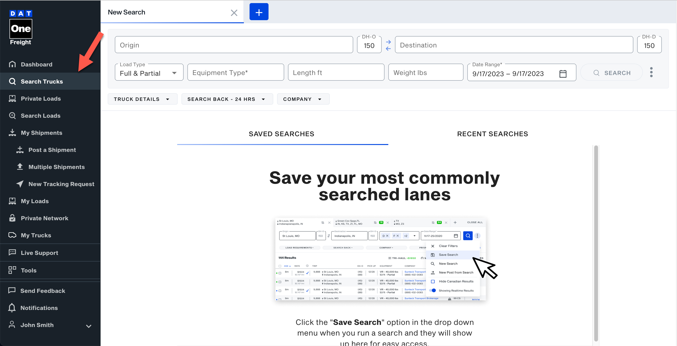 [Video] Search for trucks | Welcome to DAT One Help Center