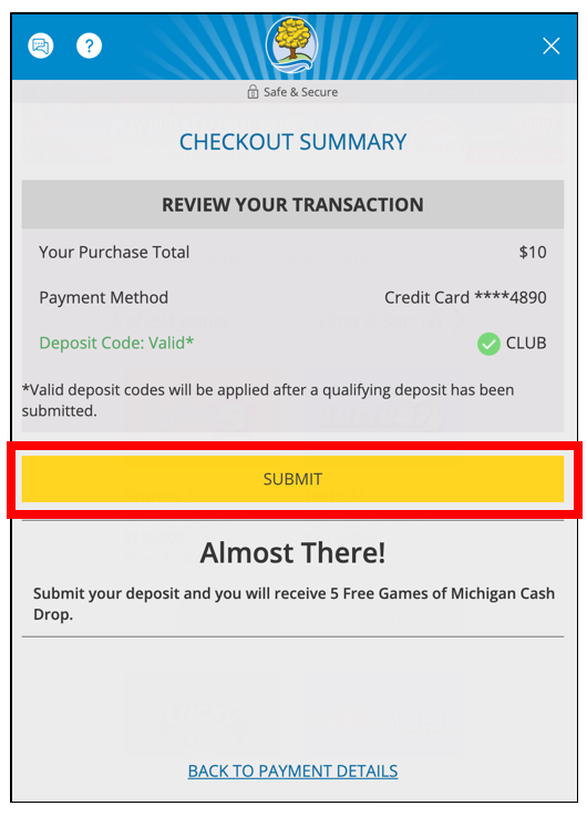 Promo Codes | Michigan Lottery