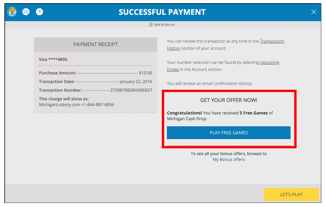 Promo Codes | Michigan Lottery