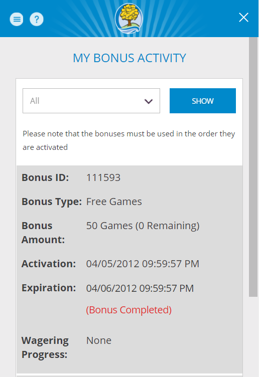 Locating My Bonus Activity in My Account | Michigan Lottery FAQ