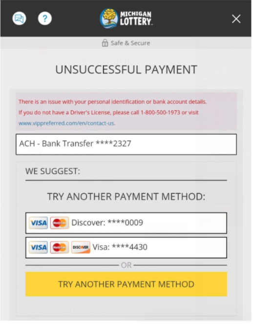 How to Change Deposit Method | Michigan Lottery FAQ